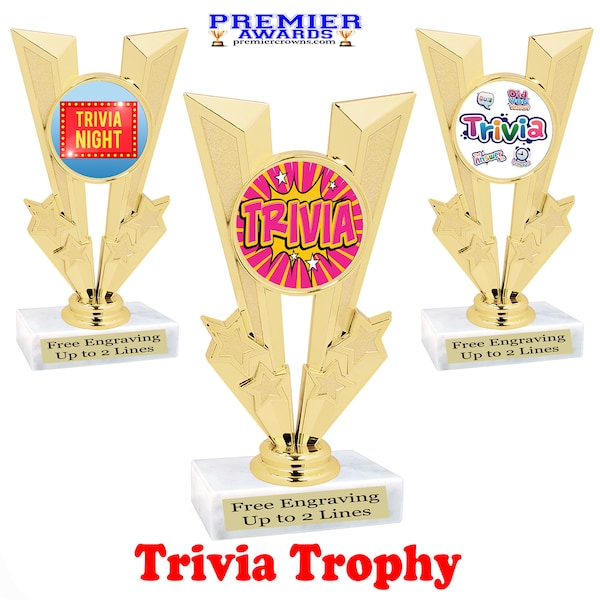 Trivia Trophy - Etsy
