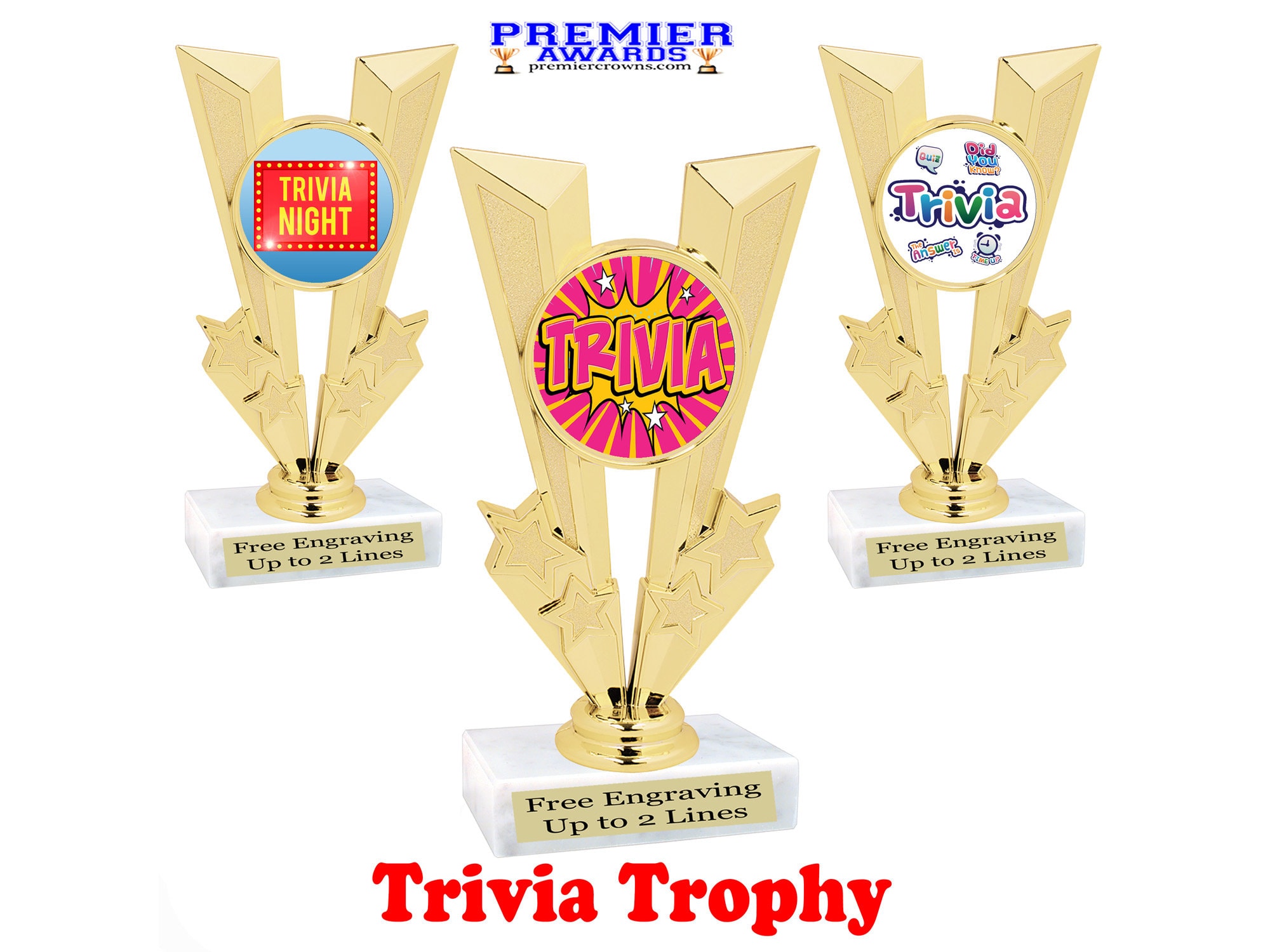 Trivia Trophy. Great Trophy for Your Next Family Game Night | Etsy