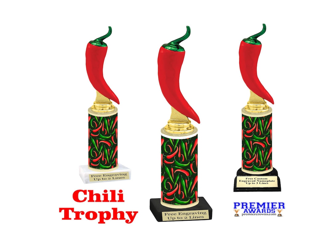 Chili Pepper Trophy. Great for Your Chili Cookoffs, Eating Contests ...