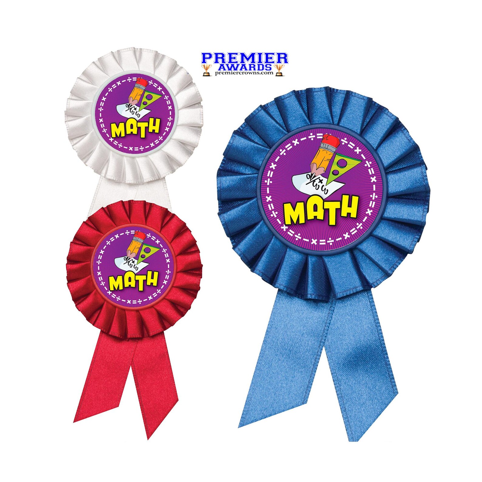 Math Rosette. Perfect for Your Outstanding Student. Available in Blue ...