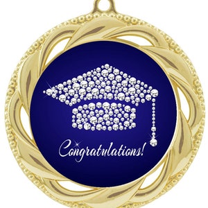 Graduation Theme Medal. Choice of 7 Designs. Includes Free Neck Ribbon ...