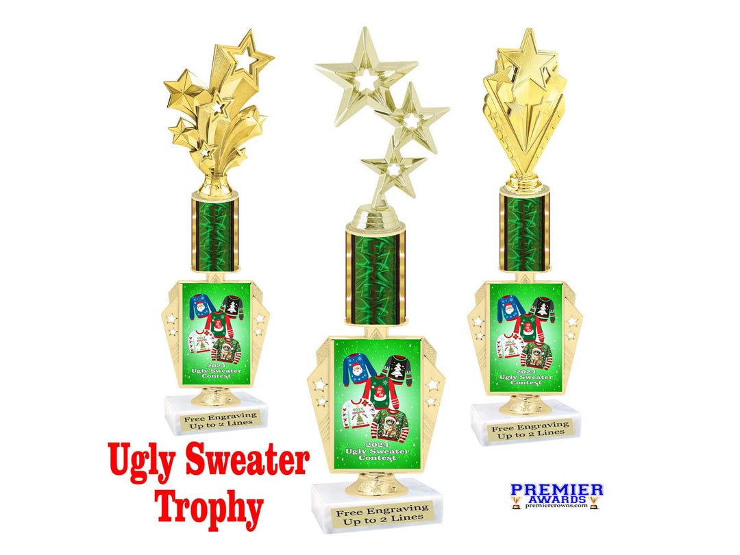 Ugly Sweater Trophy. Great Trophy for Your Holiday Events, Ugly Sweater ...