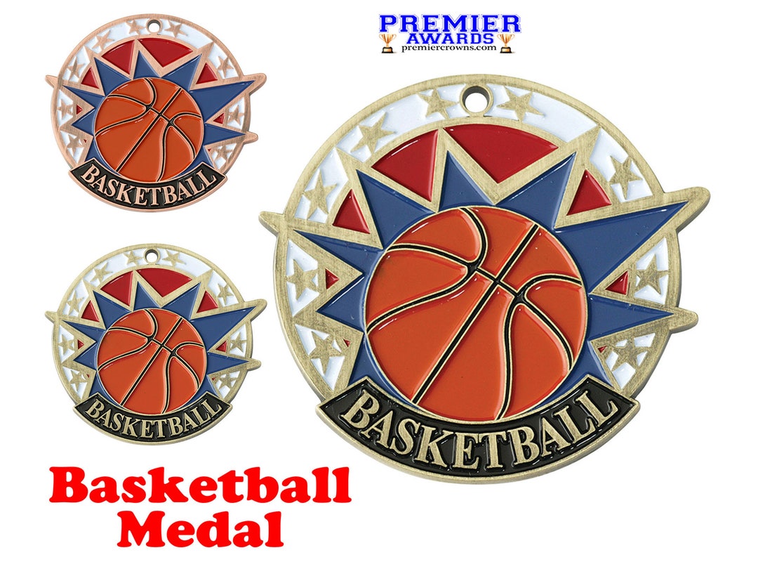 Basketball Medal. Great Medal for Leagues, Schools, Teams, Neighborhood ...