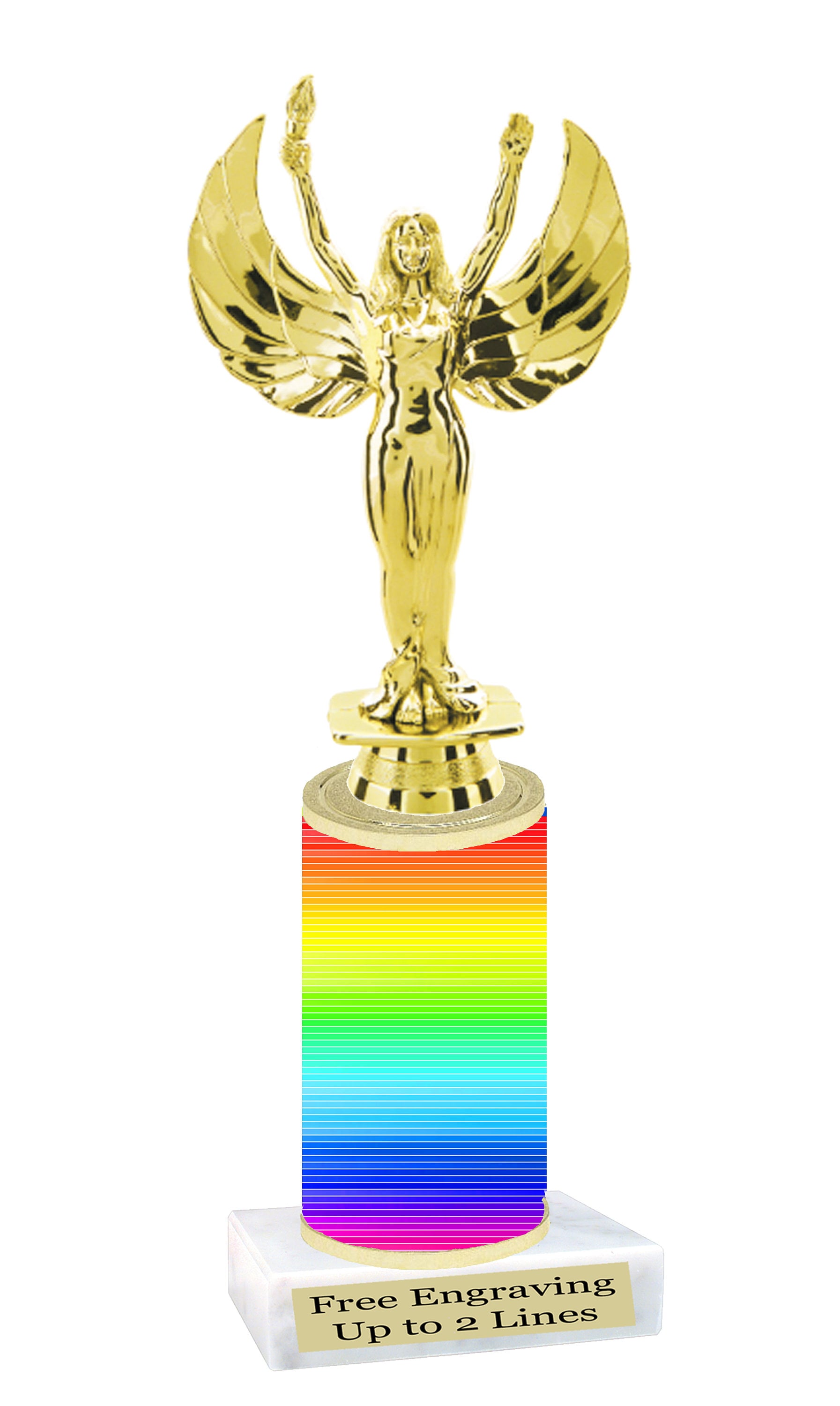 Rainbow Trophy. Great Trophy for Any Event Competition | Etsy