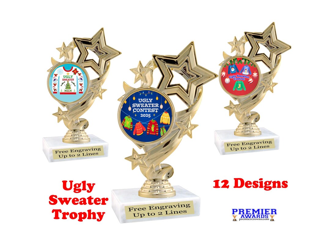 Celebrate Those Ugly Sweaters With This Great Trophy for Your Holiday ...