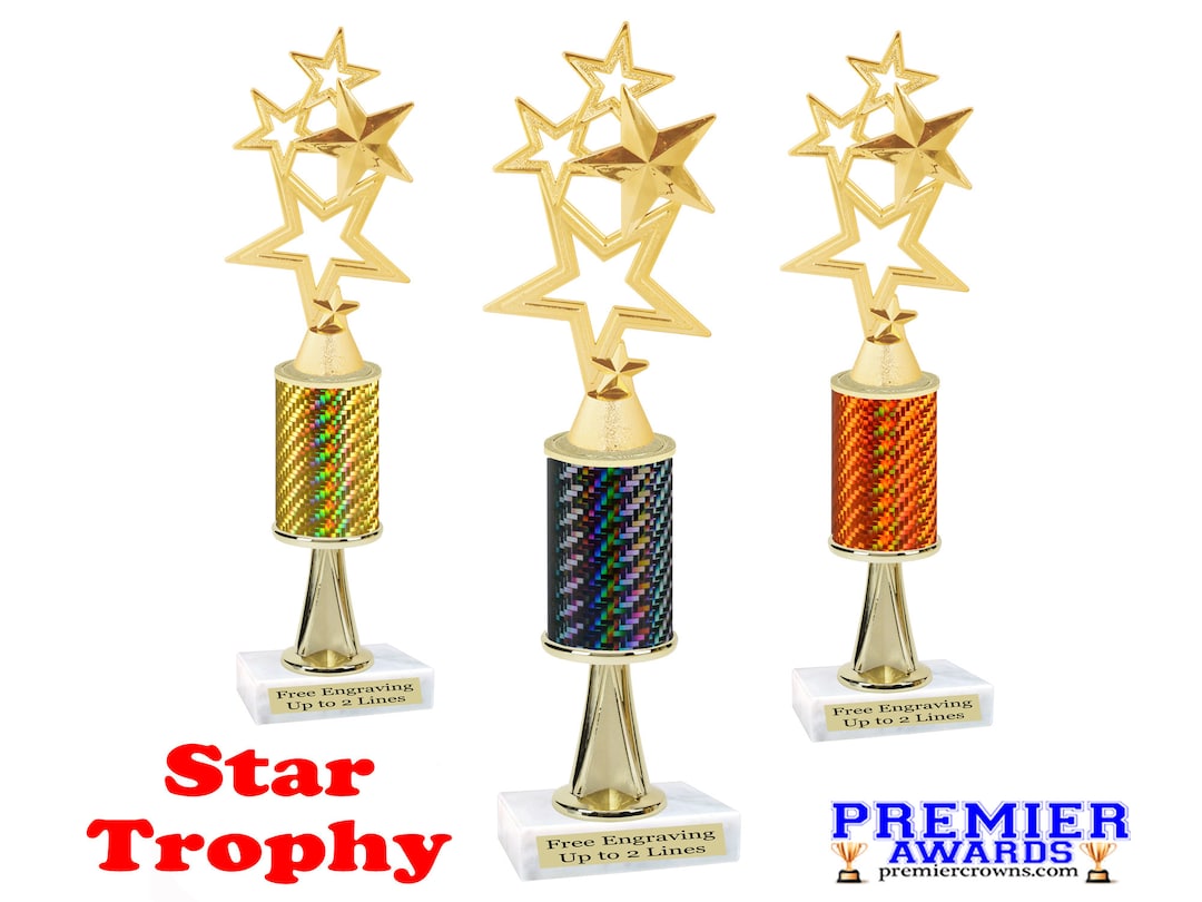 Star Trophy. Great Trophy for Any Event, Competition, Party, Parade ...