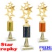 Star Trophy. 5" Tall on Choice of Glitter Column. Great Trophy for ...
