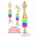 Rainbow Theme Trophy With Choice of Figure. Numerous Trophy Heights ...