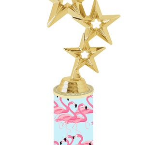 Flamingo Theme Trophy With Choice of Figure. Numerous Trophy - Etsy