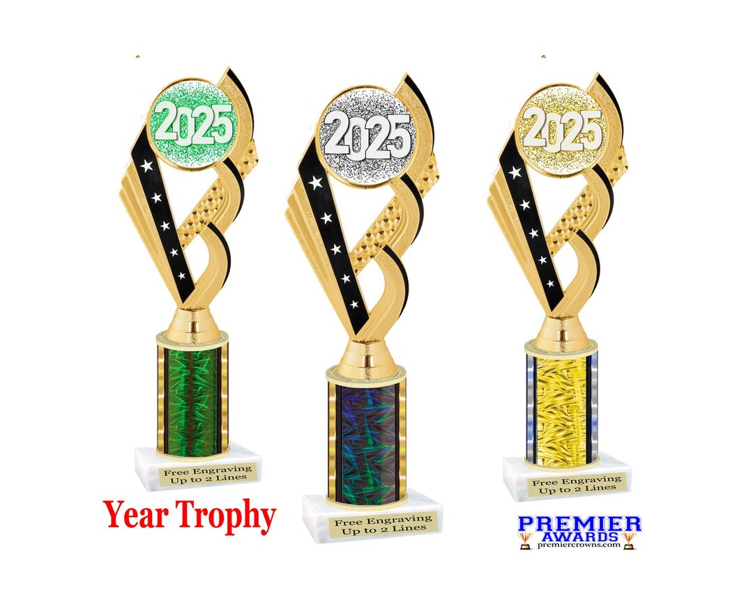 2025 Year Trophy. Great Trophy for Any Event, Competition, Party ...