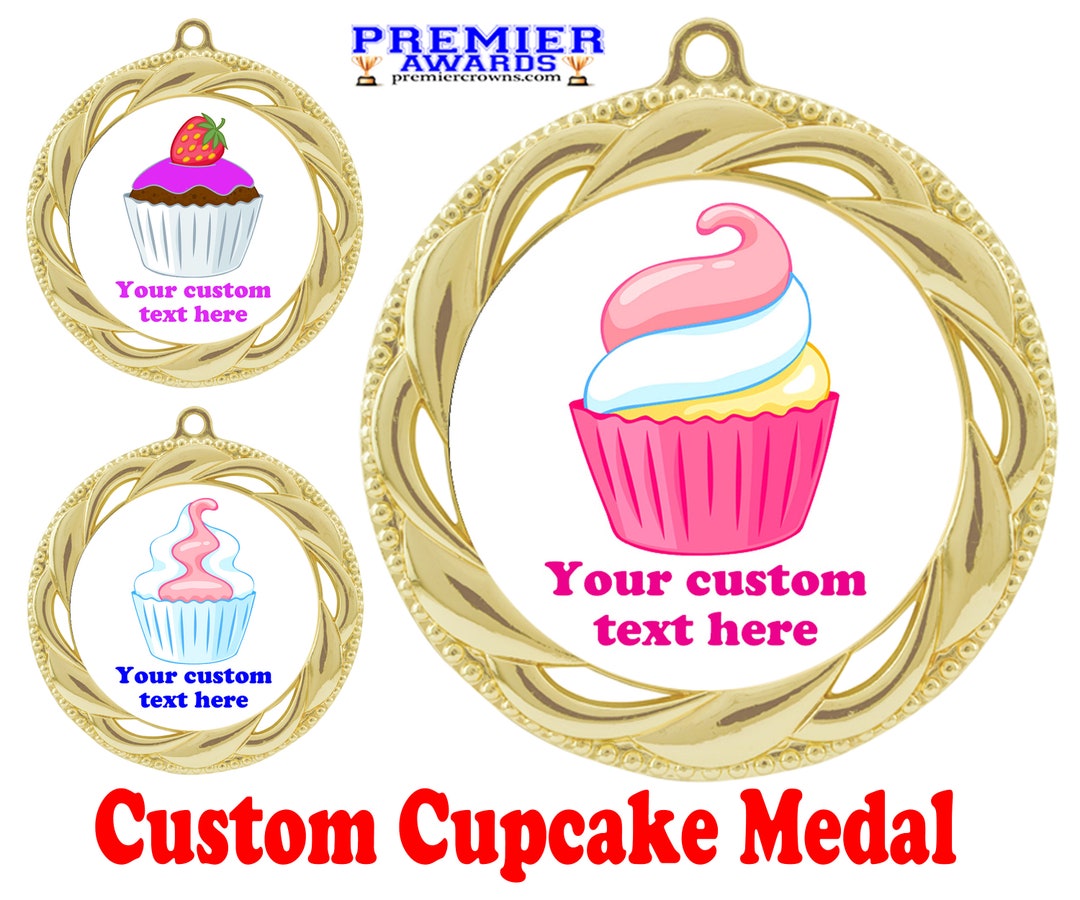 Custom Cupcake Medal. Great for Your Cupcake Wars, Pageants, Parties ...