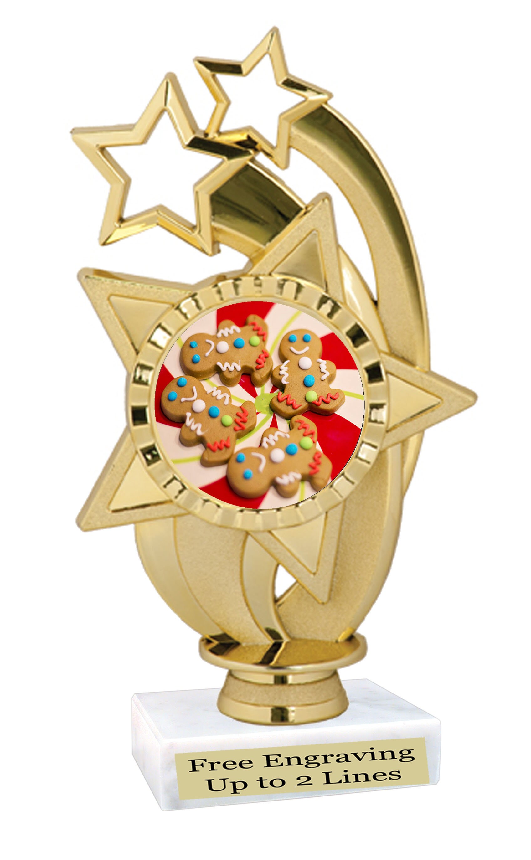 Holiday Cookies and Gingerbread Trophy. 6" Tall. Great Trophy for Those ...