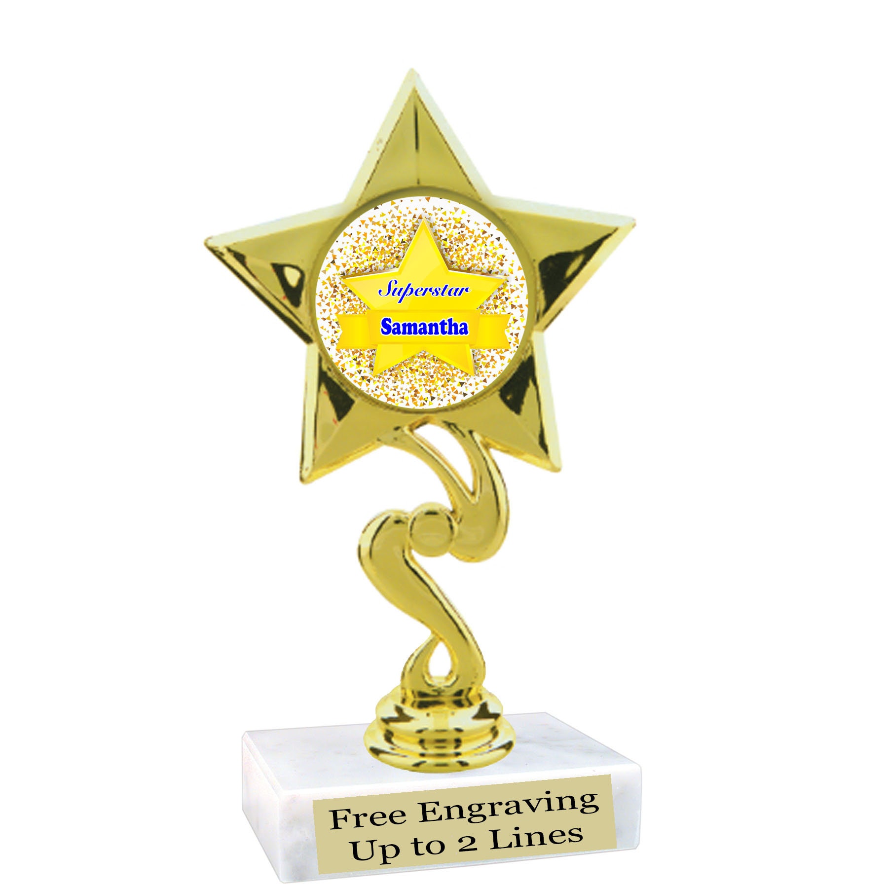 Custom Superstar Trophy. Customize With Your Name. Great for - Etsy