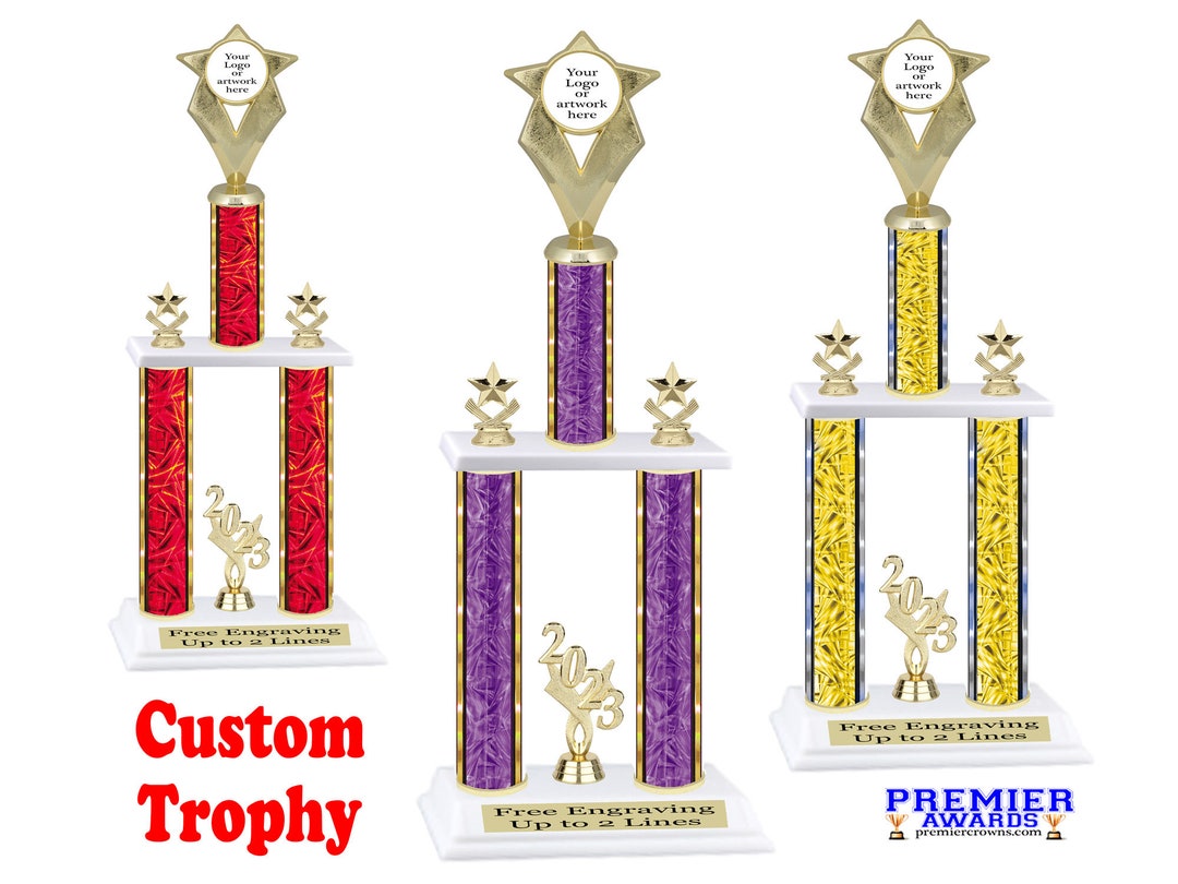 Custom 2-column Trophy. Available in 3 Trophy Heights & Choice of ...