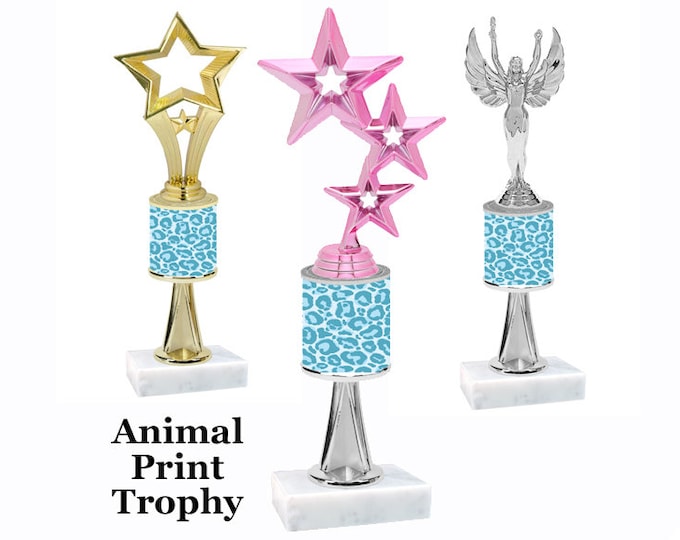 Animal Print Theme Trophy With Numerous Trophy Heights Available ...