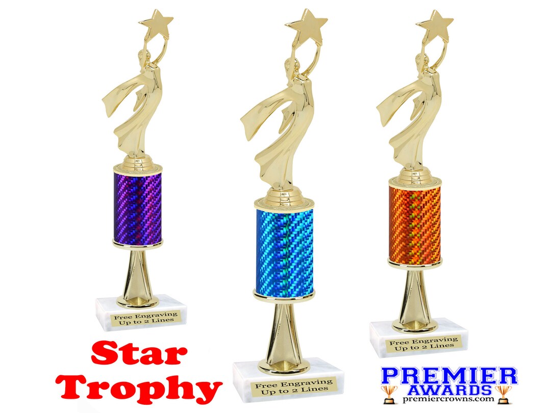 Star Trophy. Great Trophy for Any Event, Competition, Party, Parade ...