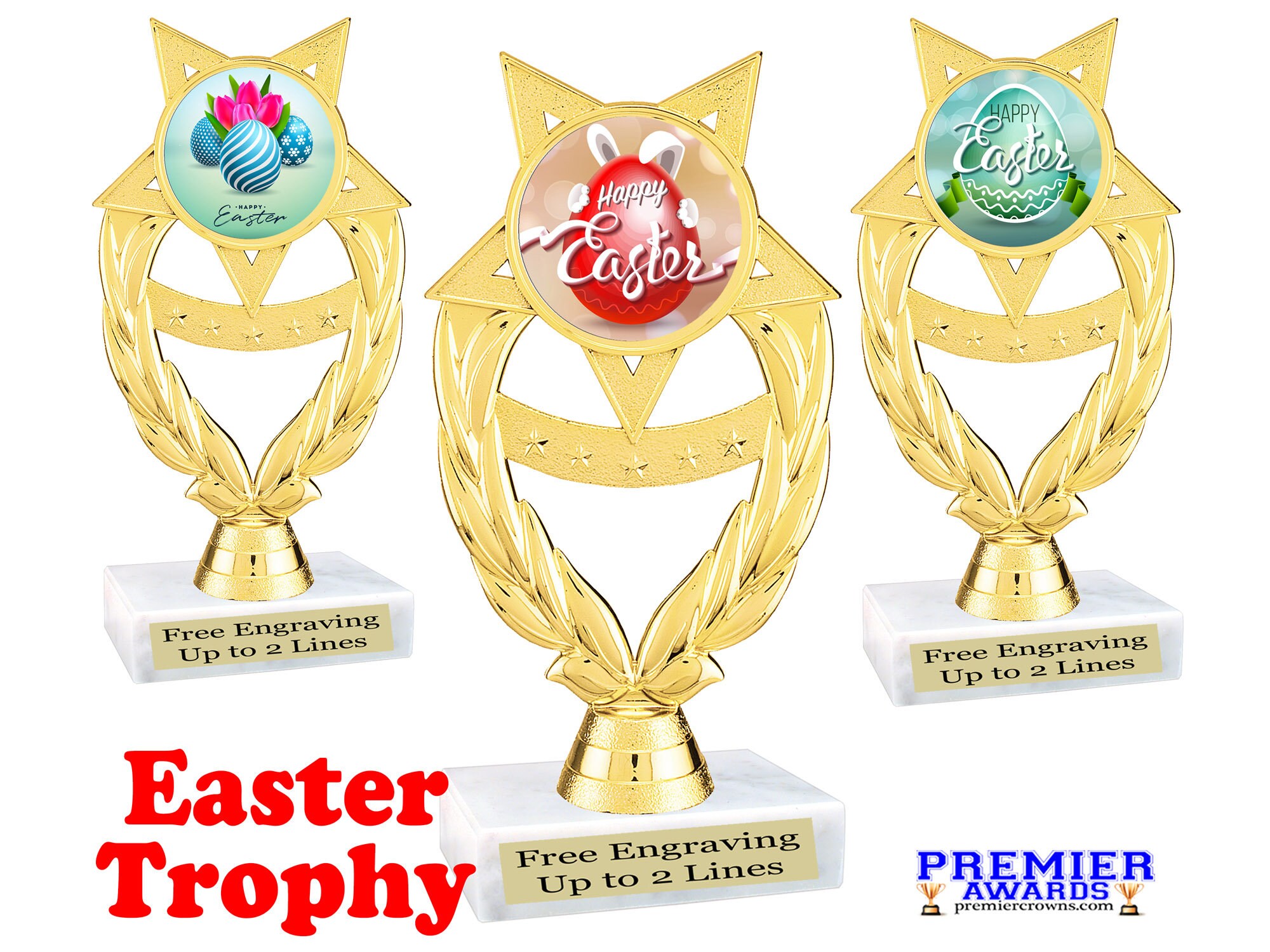 Easter Trophy. Festive Trophy for Your Easter Themed Events, Pageants ...