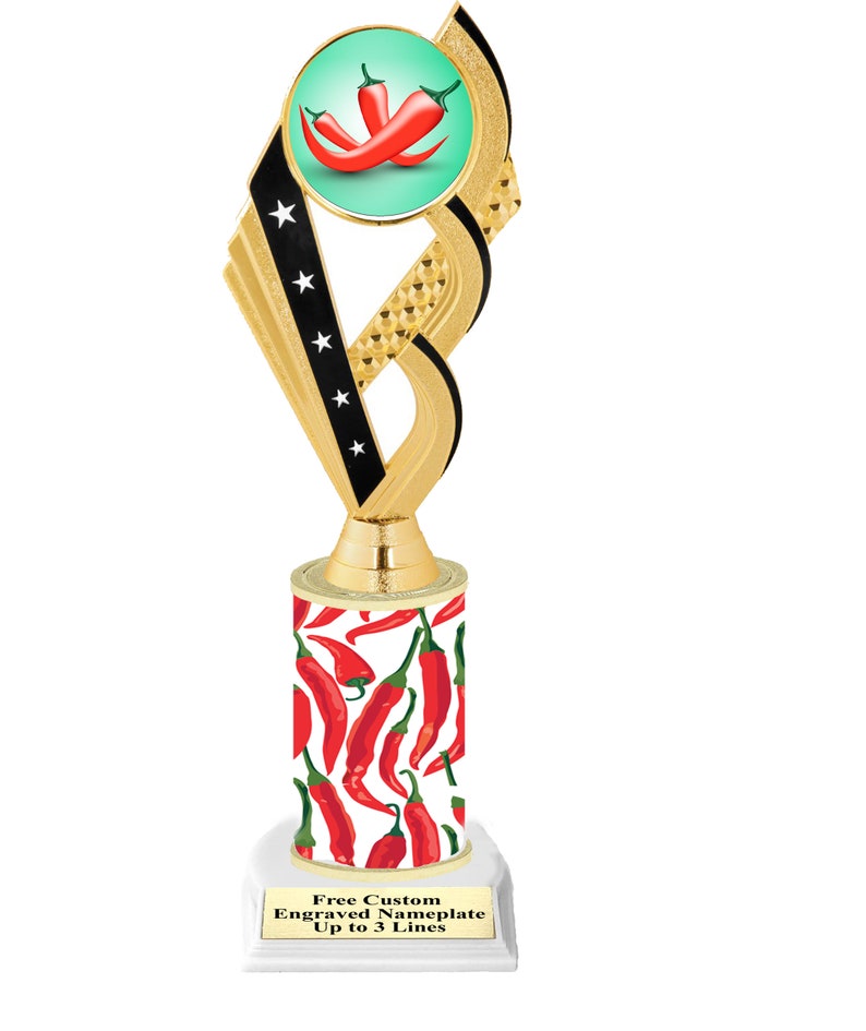 Chili Pepper Trophy. Choice of Artwork and Trophy Height. Great for ...
