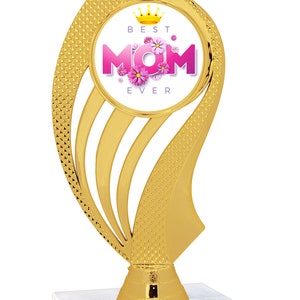 Super Mom - Best Mom Theme Trophy. 6" Tall Trophy With Choice of Art ...