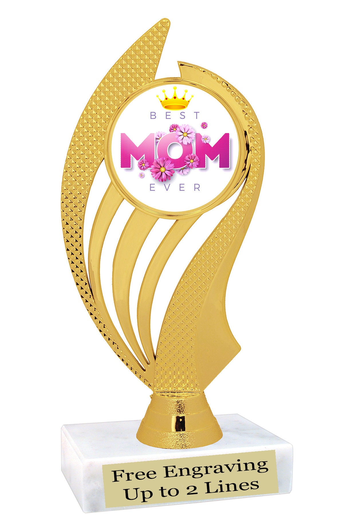 Super Mom - Best Mom Theme Trophy. 6" Tall Trophy With Choice of Art ...