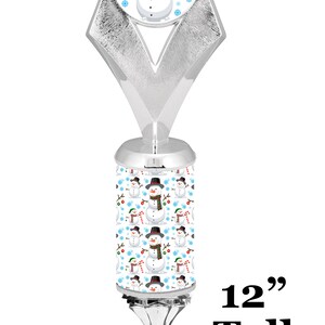 Snowman Theme Trophy With Choice of Figure. 12" Tall - Great Trophy for ...