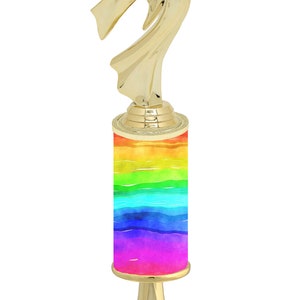 Rainbow Theme Trophy With Choice of Figure. Numerous Trophy Heights ...