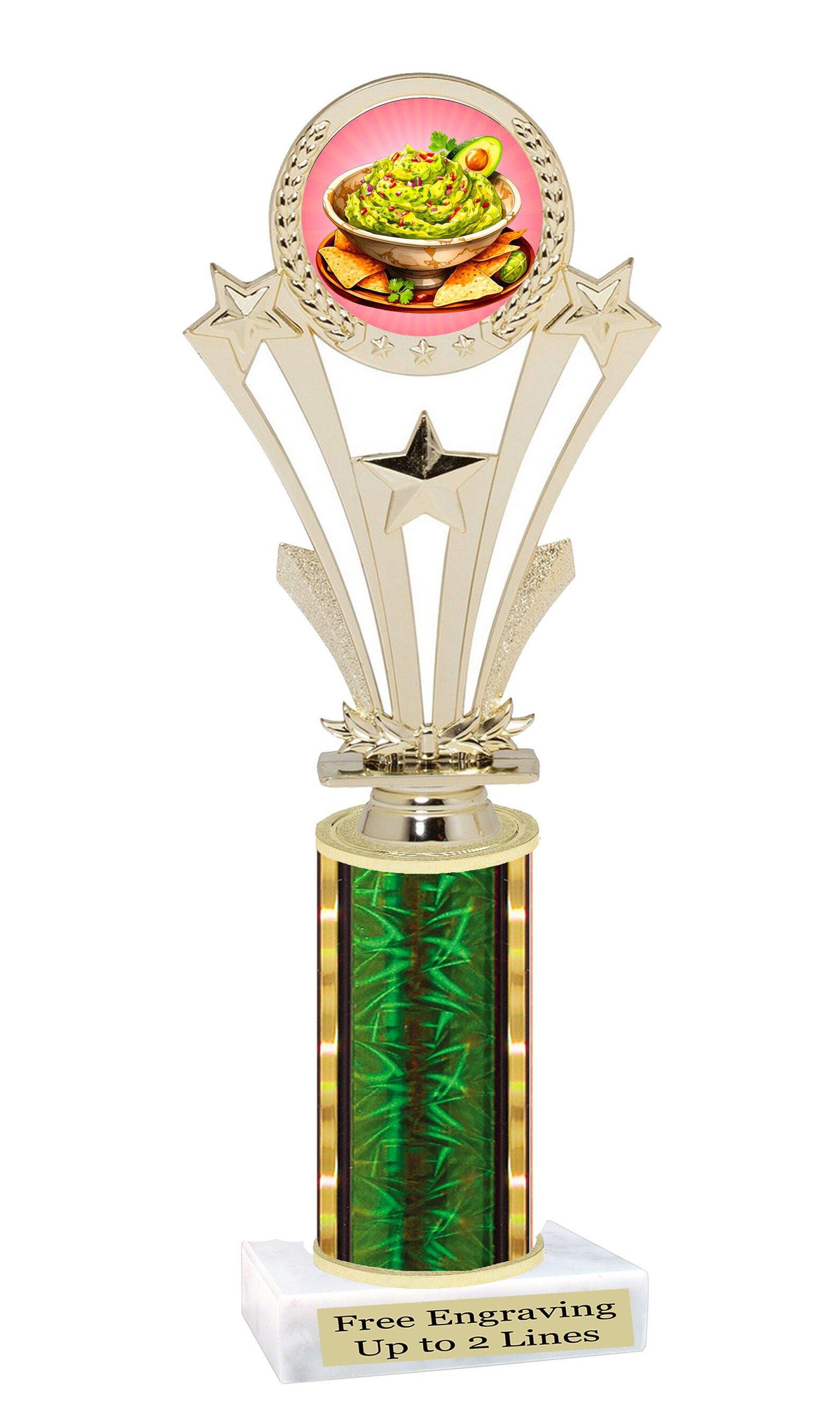 Guacamole-tacos-nachos Trophy With Choice of Artwork. Numerous Trophy ...