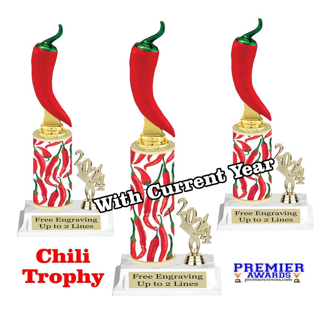 Red Chili Trophy. Great Trophy for BBQ Cook off Events, Salsa Contests ...