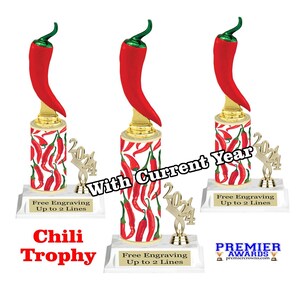 Red Chili Trophy. Great Trophy for BBQ Cook off Events, Salsa Contests ...