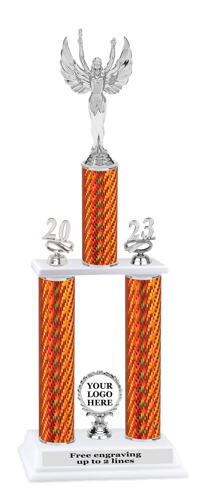 Custom 2-column Trophy. Available in 3 Trophy Heights & Choice of ...