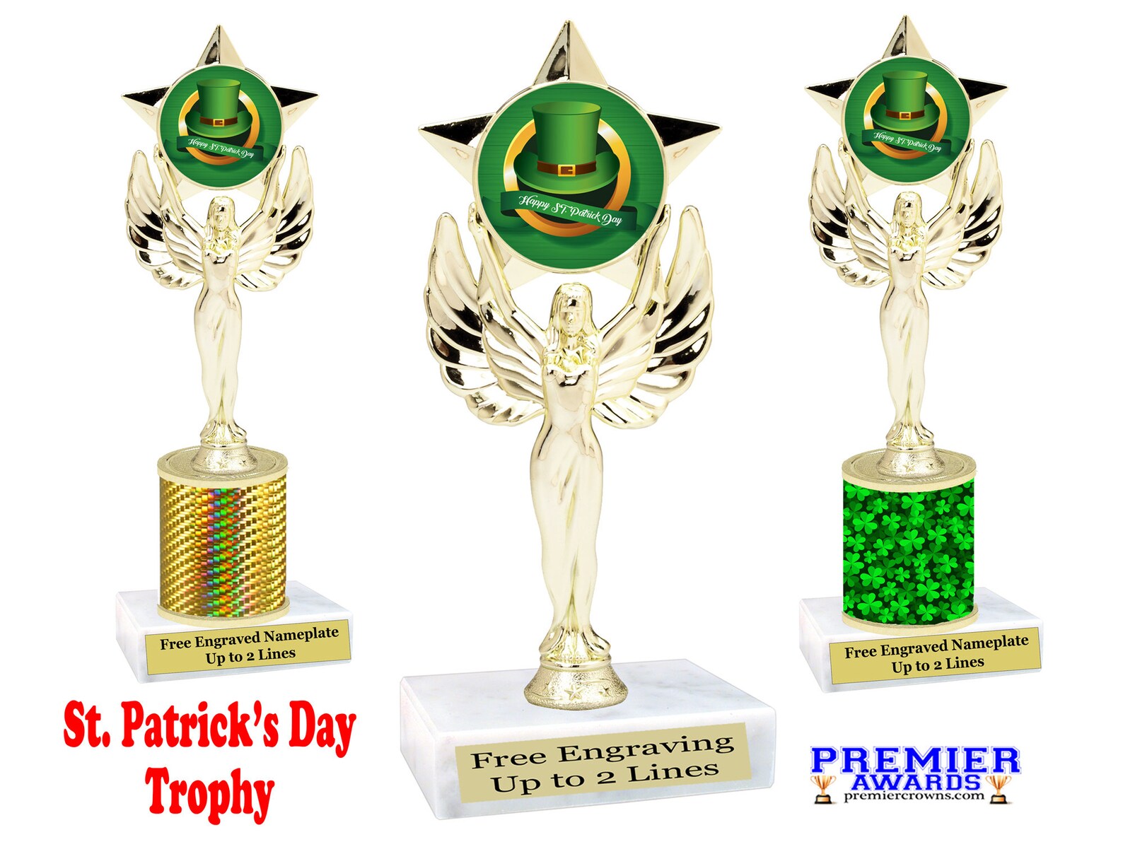 St. Patrick's Day Trophy. Great Award for Events, Pageants, Pub Crawls ...