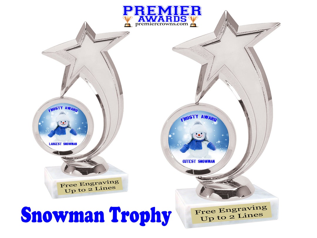 Frosty Award! 6" Tall Trophy With Choice of Art Work. Great for Your ...