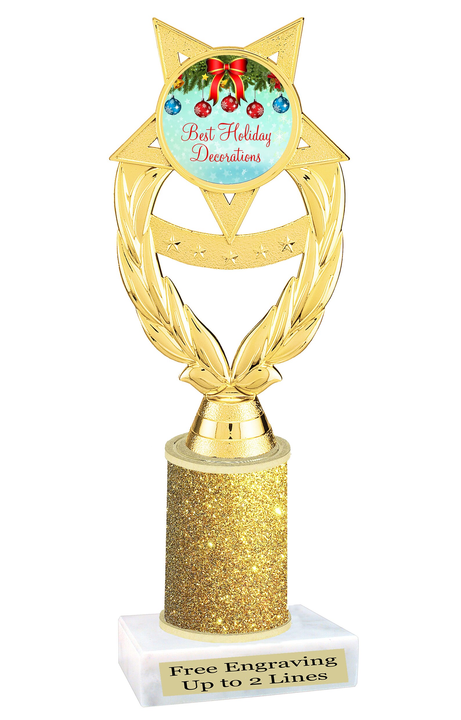 Best Holiday Decorations Trophy. Add Some Bling to Your - Etsy