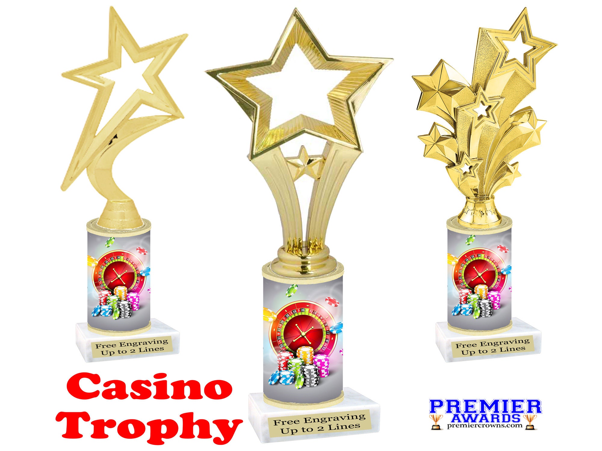 Casino Theme Trophy. Great Trophy for Your Next Family Game - Etsy UK