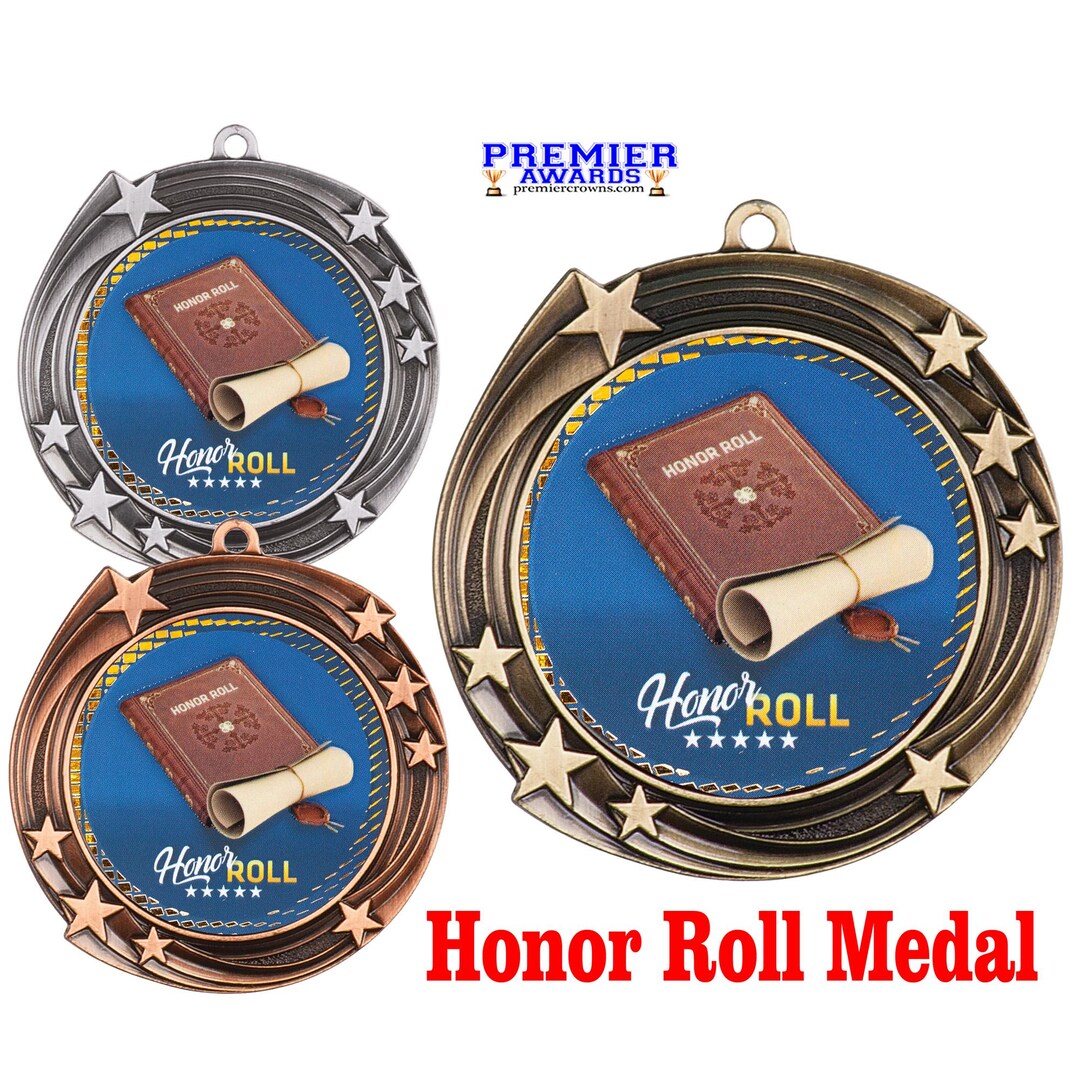 Honor Roll Medal. Great for Outstanding Students, Schools, or Your ...