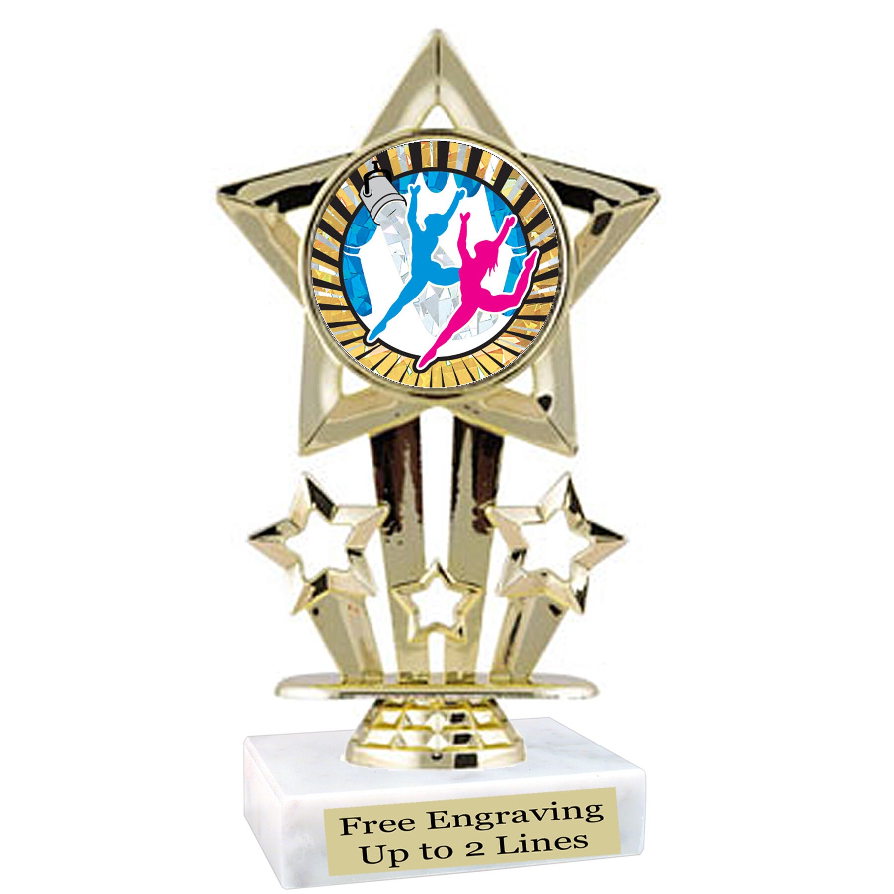 Dance Trophy with choice of art work. 6 tall. Great | Etsy