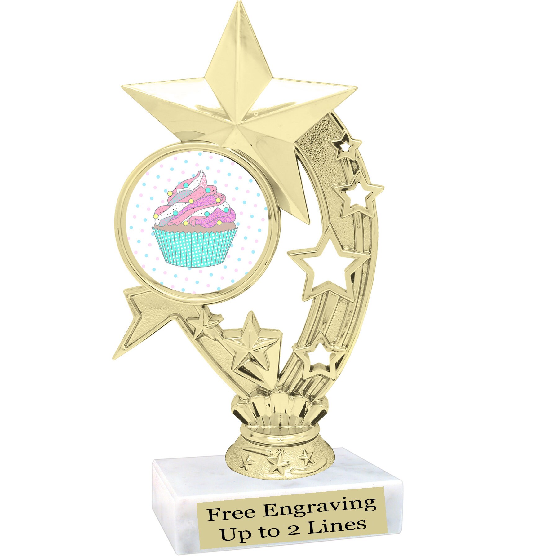 Cupcake Theme Trophy. Choice of 8 Designs and Includes Free | Etsy