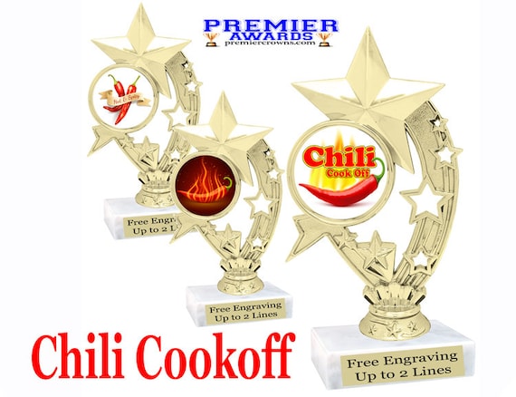 Chili Cook off Trophy. 6 Tall With Choice of Art Work. | Etsy