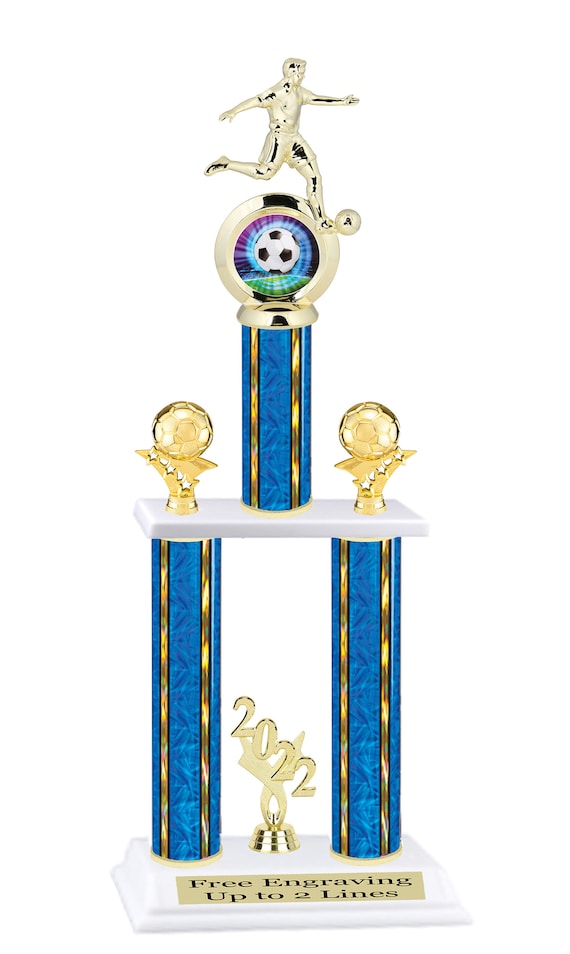 Soccer Star trophy schools neighborhood teams Current year on side ...