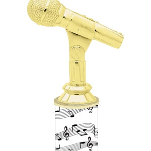 Karaoke - Music Theme Trophy With Choice of Figure. Numerous Trophy ...