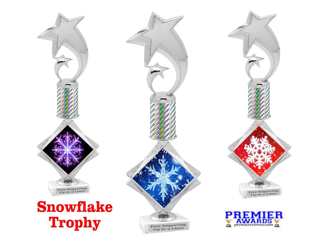 Snowflake Trophy. Great Trophy for Your Holiday Events, Holiday Games ...
