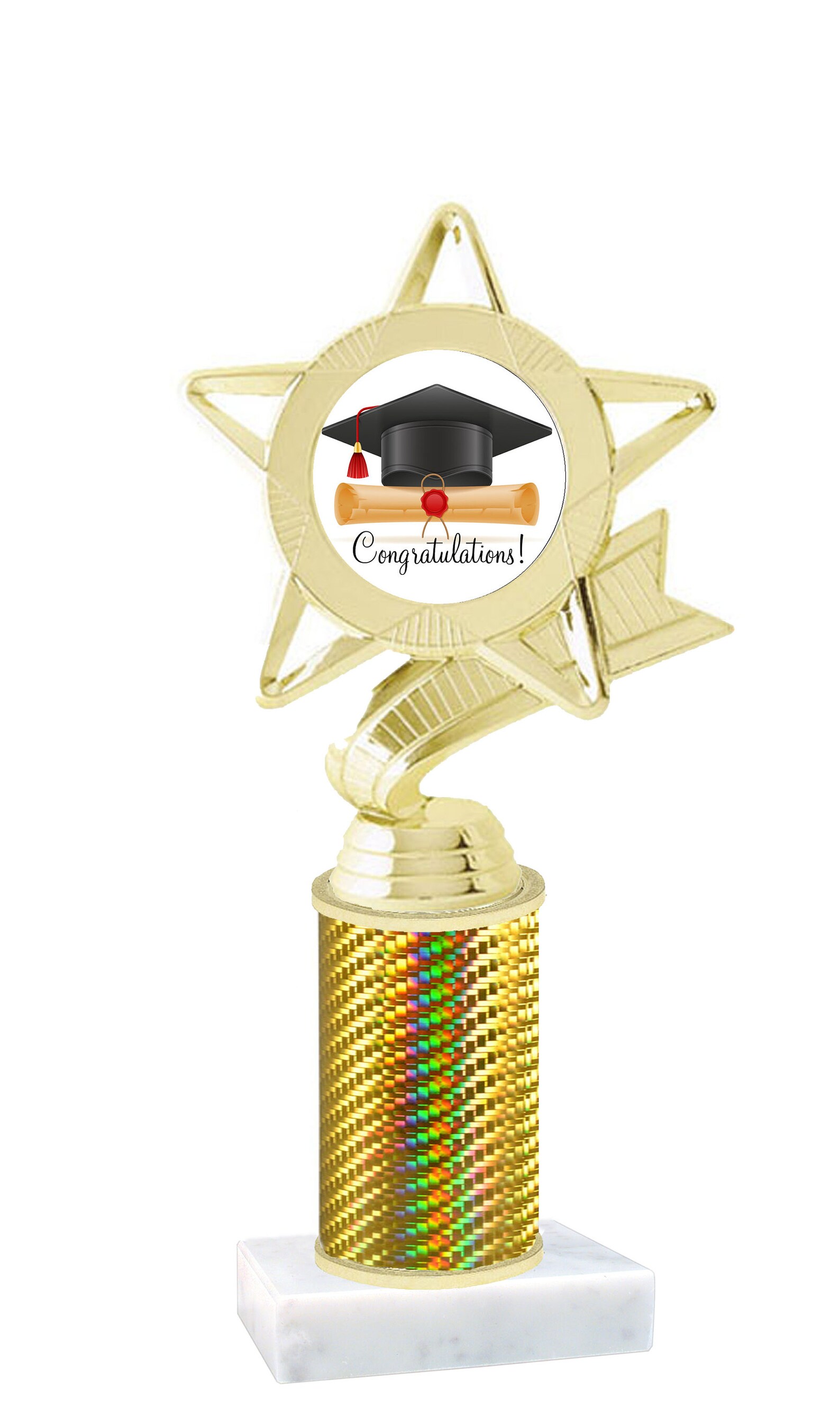 Graduation Theme Trophy. Great Award to Celebrate Their | Etsy