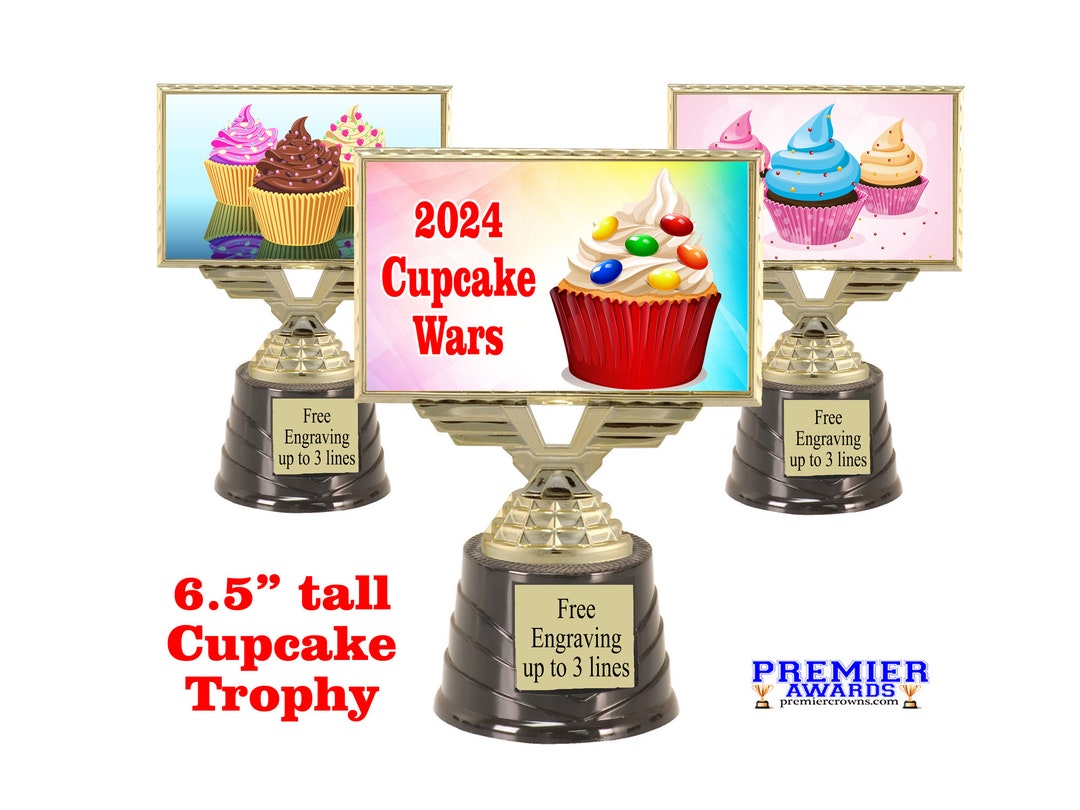 Cupcake Theme Trophy. Great for Your Cupcake Wars, Baking Contests or ...