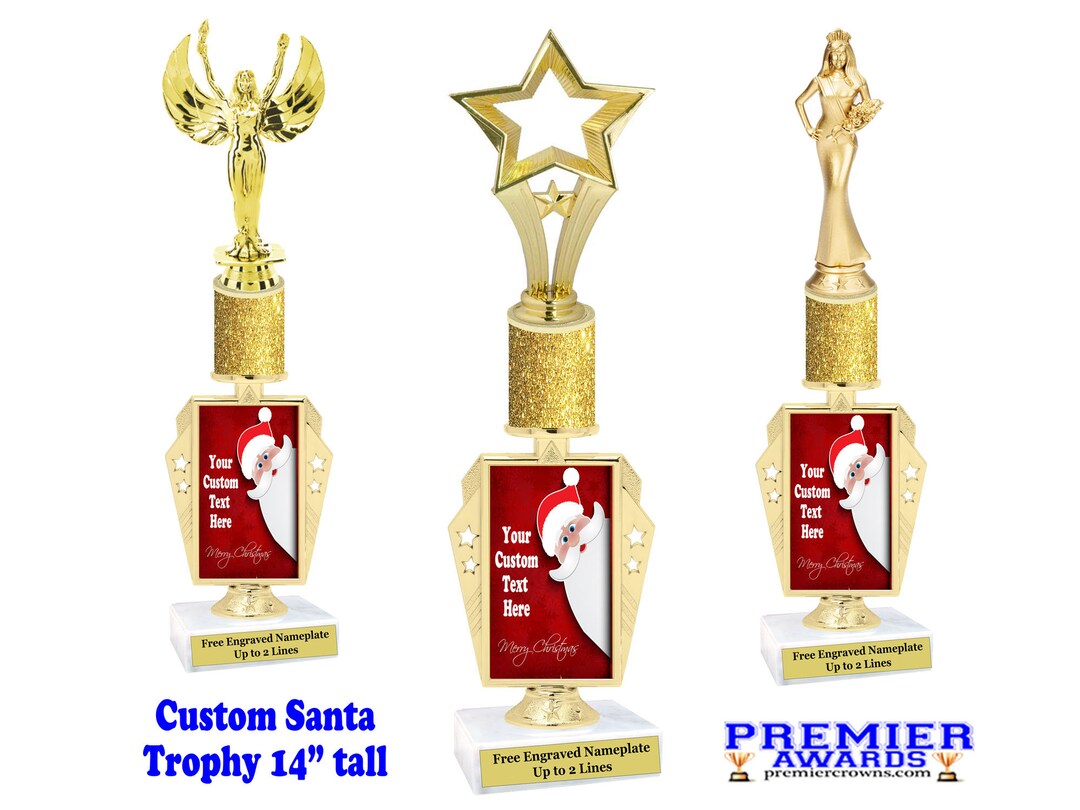 Santa Trophy. Great Trophy for Your Holiday Events, Pageants, Contests ...