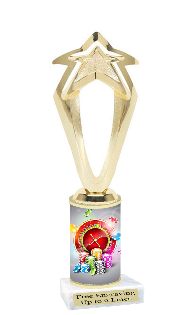 Casino Theme Trophy. Great Trophy for Your Next Family Game - Etsy