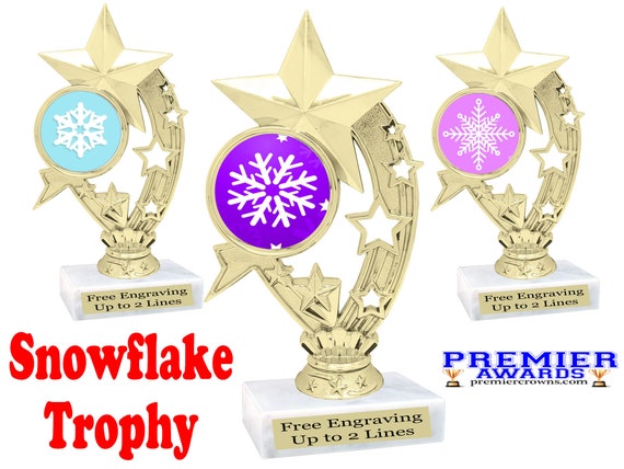 Winter Theme Trophy . This Snowflake Theme Trophy Will Be | Etsy
