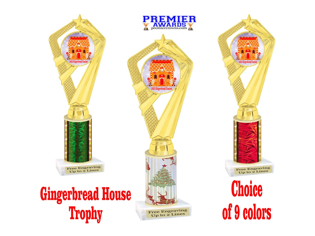 Gingerbread House Theme Trophy. Great Trophy for Your Holiday - Etsy