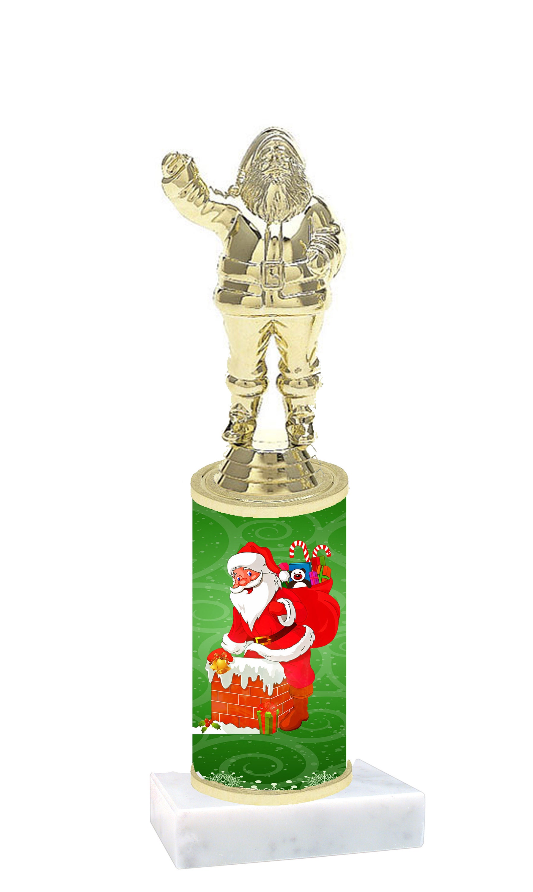 Christmas - Winter Theme Trophy With Choice of Figure on Christmas ...