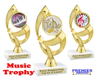 Music Theme Resin Trophy. Available in 2 Sizes. Great for | Etsy