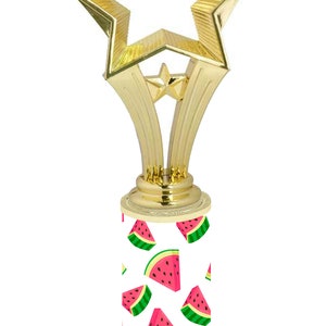 Watermelon Theme Trophy With Choice of Figure. Great for Your Eating ...